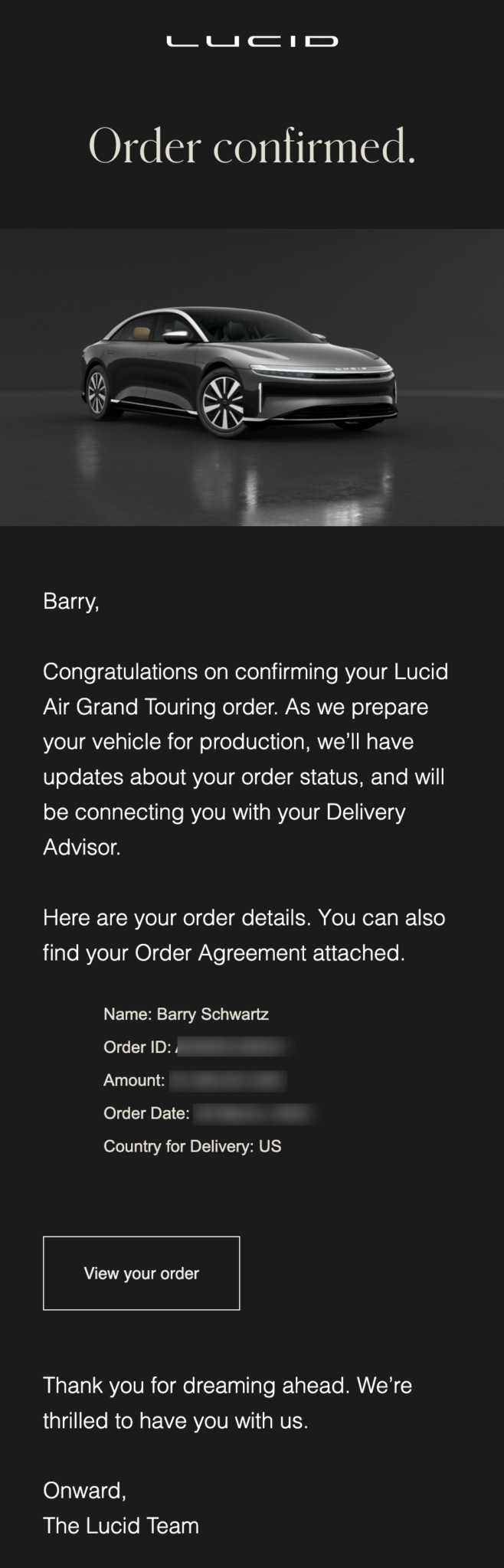 Lucid Air Ordering Process, Stages & Estimates - Lucid Insider Blog ...