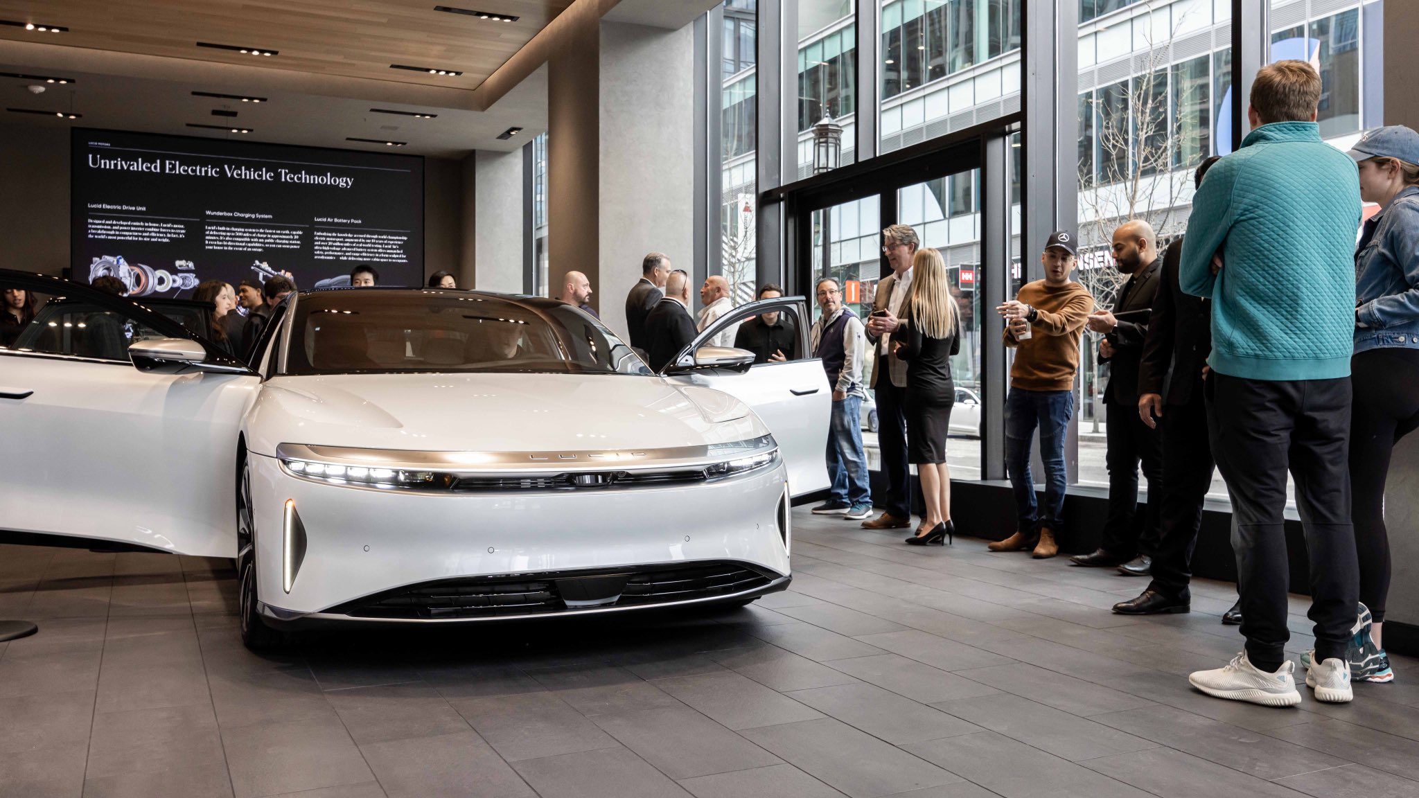 Photos & Videos From The Lucid Motors Boston Showroom Opening - Lucid ...