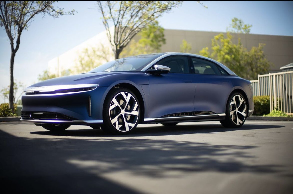 Lucid Air In Blue - Lucid Insider Blog - Lucid Air & Lucid Motors News