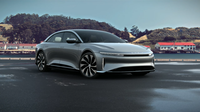 Lucid Air Quantum Grey & Cosmo Silver In Lucid Factory Lot - Lucid ...