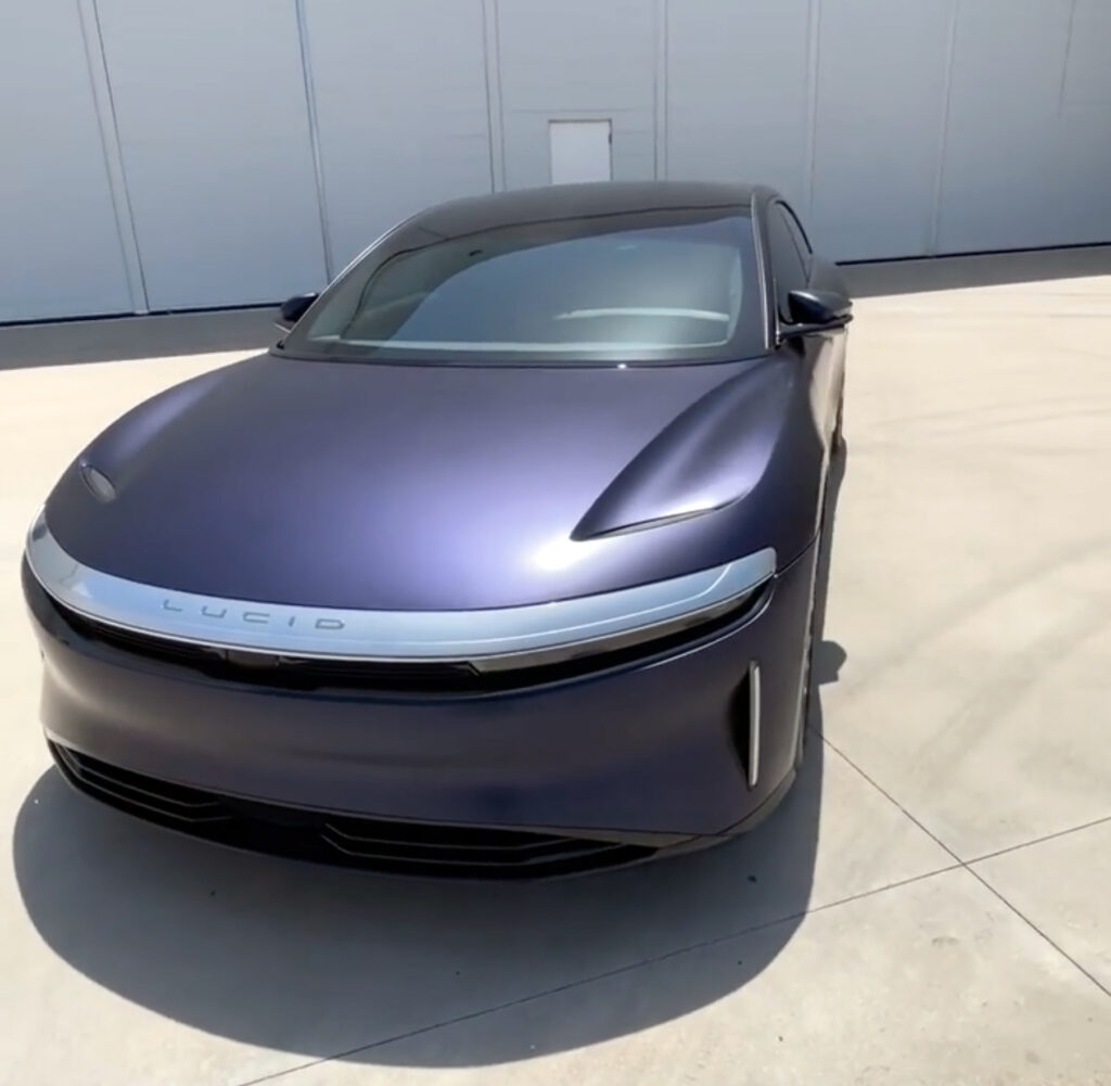 Lucid Air In Purple - Lucid Insider Blog - Lucid Air & Lucid Motors News