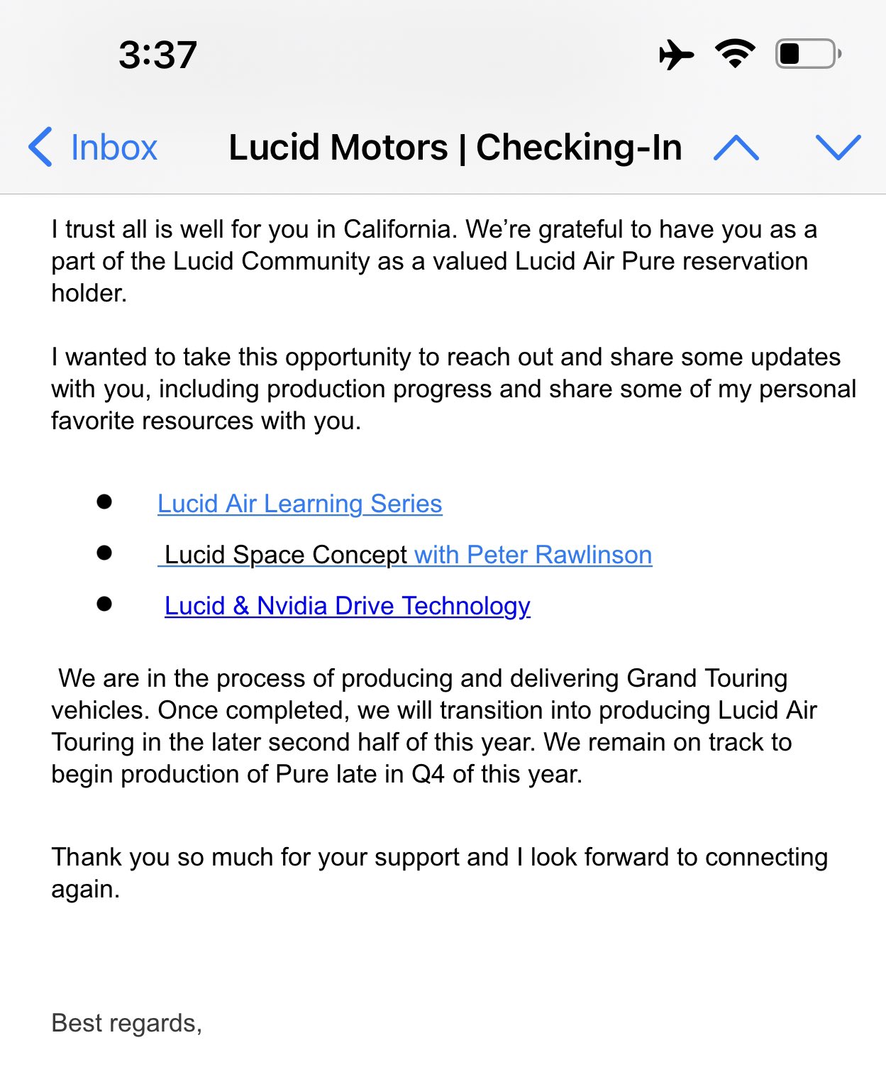 Lucid Motors Still On Track For Pure Production In Late Q4 2022 - Lucid ...